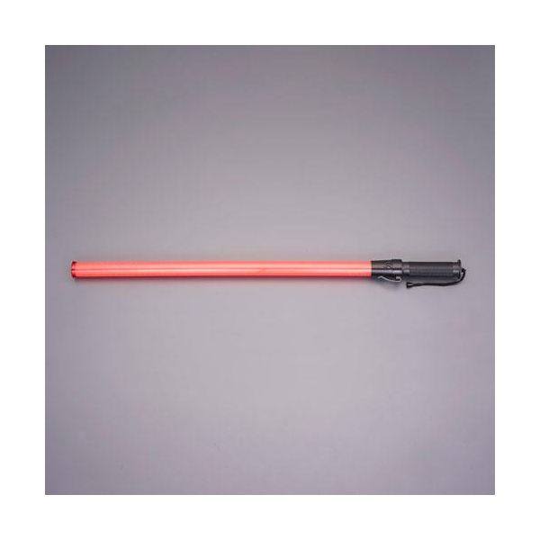 ●サイズ…φ34×800mmライト部：615mm●重量…326g（電池含む）●材質…ライト部：PVCグリップ：ABS樹脂●電源…単2電池×2個(別売)●カラー…赤●光源…赤色LED×12本●点灯・点滅切替…速い点滅→遅い点滅→点灯→消灯●用...