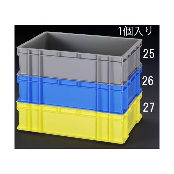 エスコメーカーお問い合わせ：06-6532-6226●容量…39.5L●サイズ…外寸：658×448×167(H)mm内寸：618×408×160(H)mm有効内寸：608×398×150(H)mm●圧縮荷重…24.5kN(2500kgf)...