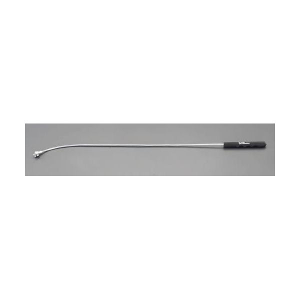 エスコメーカーお問い合わせ：06-6532-6226●マグネット径…15mm●吸着能力…2.25kg●全長…737mm●マグネットの磁力を先端に絞るサイドキャップ付き●シャフト部はアルミ製で、自在に曲げられるフレキシブルタイプ