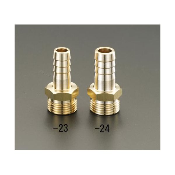 ●材質…真鍮●適合ホース内径…18mm●全長…57mm●ねじ径…3/4”NHオス●ホースバンドはEA463HB-43をお使い下さい。　