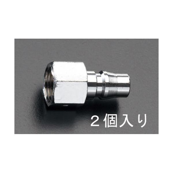 ●型…20型●エアー用●使用圧力…1.47MPa●材質…鉄(亜鉛メッキ)●ねじサイズ…Rc（PT）3/8”●入数…2個●総重量…72g　