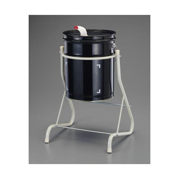 エスコメーカーお問い合わせ：06-6532-6226●適用…丸型20L缶用●サイズ…410(W)×380(D)×500(H)mm●付属品…缶用ノズル●缶の角度が変えられ、エンジンオイル等の小分けに便利です。●写真の缶は別売りです。