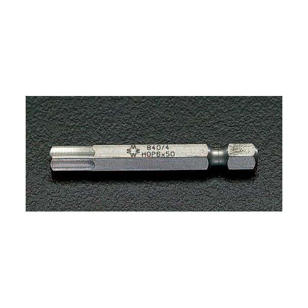 エスコメーカーお問い合わせ：06-6532-6226●商品名…840/4Z●六角シャンク…1/4”●サイズ…2.5mm●全長…50mm●入数…1本