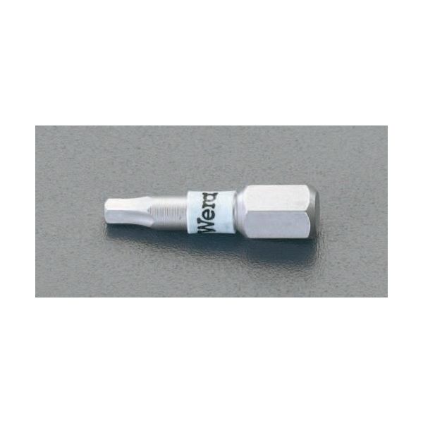 エスコメーカーお問い合わせ：06-6532-6226●商品名…3840/1TS●六角シャンク…1/4”●全長…25mm●サイズ…6.0mm●Torsion仕様●材質…ステンレス