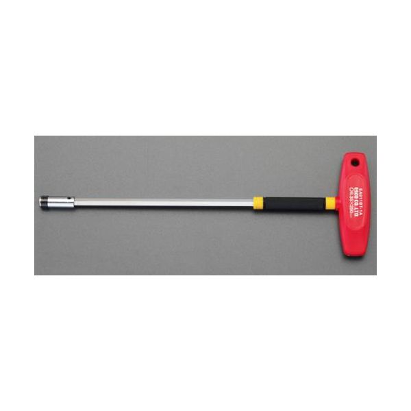 ●差込六角対辺…1/4”●軸長…250mm●ハンドル幅…89mm●★六角軸のカバーが空転するので早回しが可能です。　