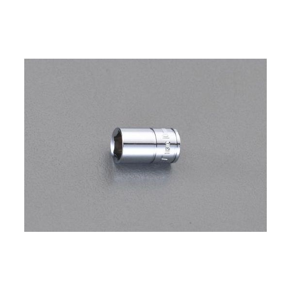 エスコメーカーお問い合わせ：06-6532-6226●差込角…1/4”●対辺(mm)…6●全長…24.5mm●外径(mm)…9.2●ボルト・ナットを傷めにくい面接触タイプ●ミラー仕上げ●6ポイントソケット●各部サイズ…●対辺(mm)：6●全...