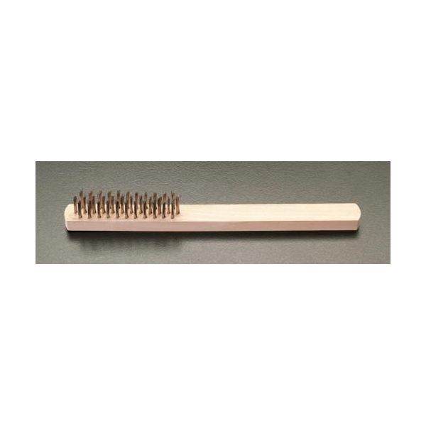 ●全長…255mm●毛丈…20mm●線径…0.3mm●ブラシ材質…ステンレス●行数…4行●ブラシサイズ…18×90mm　