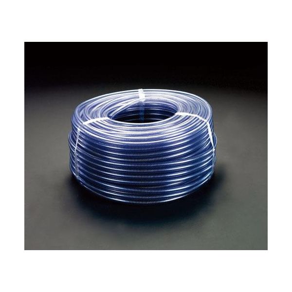 エスコメーカーお問い合わせ：06-6532-6226●内径×外径…15×22mm●使用圧力（20℃時）…-0.1〜0.5MPa●材質…PVC、硬鋼線●使用温度範囲…0〜50℃●全長…10m●硬鋼線の使用により、つぶれにくく曲げ保形性に優れる...
