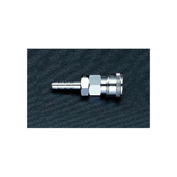 エスコメーカーお問い合わせ：06-6532-6226●型…20型●使用圧力…1.47MPa●エアー用●材質…鋼鉄(クロムメッキ)●タケノコ径…15mm●適合ホース内径※…13mm●入数…1個●※適合ホース内径はホース材質により多少誤差が生じます。