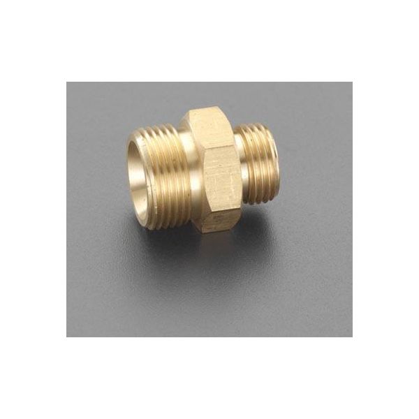 エスコメーカーお問い合わせ：06-6532-6226●材質…真鍮●ねじ径…G（PF）1/2”×G（PF）3/8”●使用圧力…1MPa