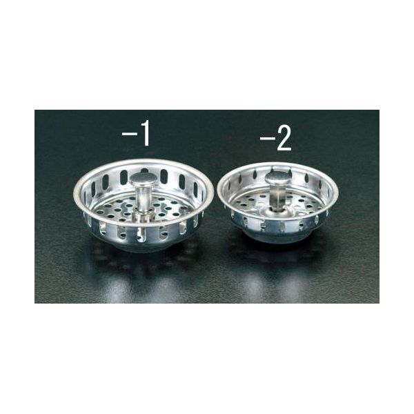 エスコメーカーお問い合わせ：06-6532-6226●外径…75mm●内径…67mm●アシ高さ…16mm●材質…SUS304、天然ゴム●ゴム栓付●流し台の交換用