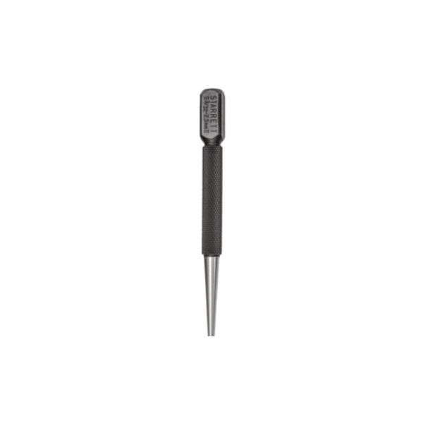 エスコメーカーお問い合わせ：06-6532-6226●全長…100mm●先端径…2.5mm●材質…工具鋼(焼き入れ、焼き戻しの熱処理を行っています)●ヘッド部分は正方形で打撃しやすい形状になっています●ヘッド部分に先端径が記載されています●...