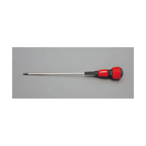 エスコメーカーお問い合わせ：06-6532-6226●サイズ…2.5mm●軸長…250mm●ボールポイント付●軸が細いので、2.5、3mmのサイズは過負荷にご注意下さい。●ハンドルは手の平に収まる抜群のフィット感●押しながらトルクもよく伝わ...
