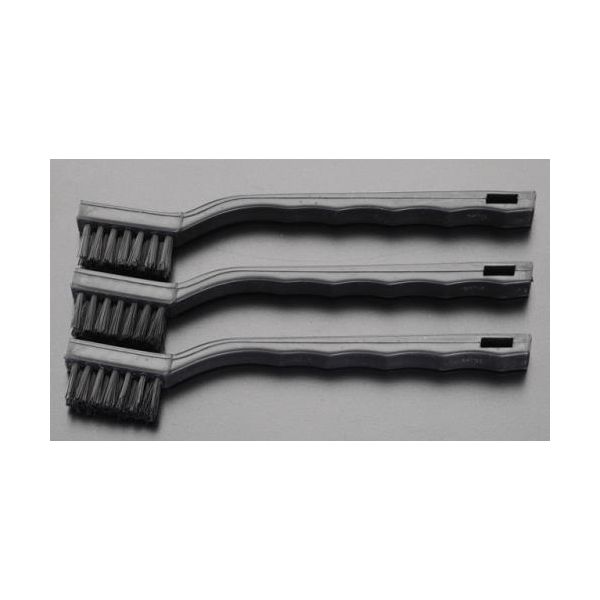 ●行数…2行●毛丈…15mm●全長…180mm●ブラシサイズ…8×37mm●ブラシ材質…ナイロン●柄材質…ポリプロピレン●入数…3本●総重量…60g●線径…0.3mm　