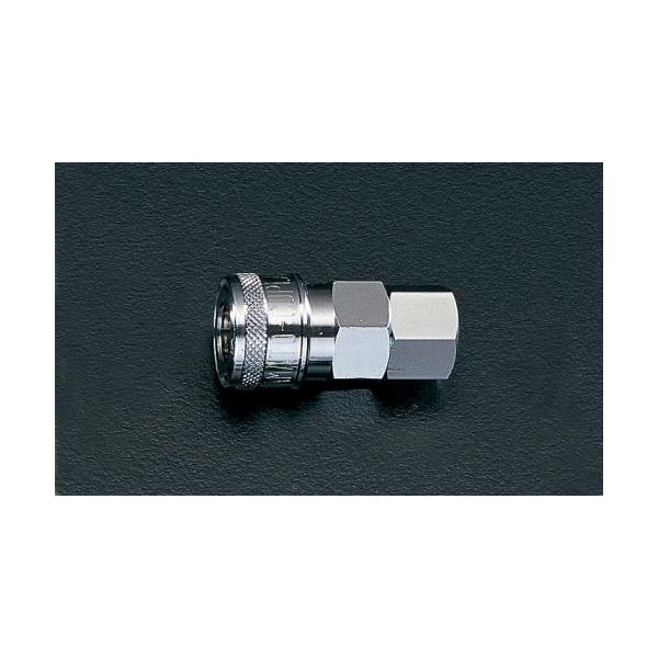 エスコメーカーお問い合わせ：06-6532-6226●型…20型●使用圧力…1.5MPa●エアー用●材質…鋼鉄(クロムメッキ)●ねじサイズ…Rc（PT）1/2”●入数…1個