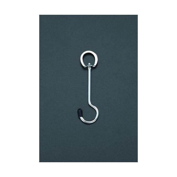 エスコメーカーお問い合わせ：06-6532-6226●リング内径…タテ：22mm、ヨコ：18mm●材質…ステンレス(18-8)●線径…4mm●全長…100mm●フック内径…20mm●使用荷重…16kg