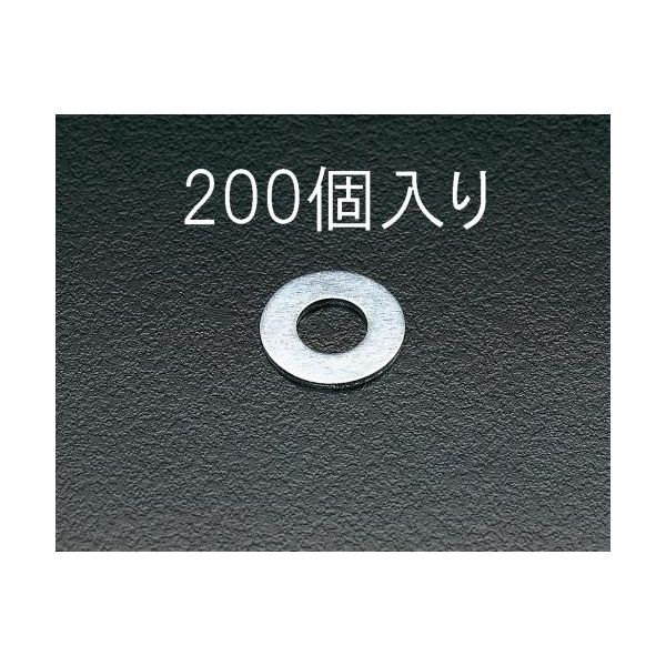 ●材質…鉄(ユニクロメッキ)●内径×外径×厚み…5×12×0.8mm●入数…200個　