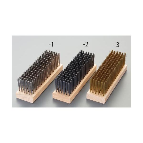 エスコメーカーお問い合わせ：06-6532-6226●仕様…6列19行●サイズ…57×180mm●毛丈…約44mm●ブラシ材質…カーボンスチール●ハンドル材質…堅木●線径…0.35mm
