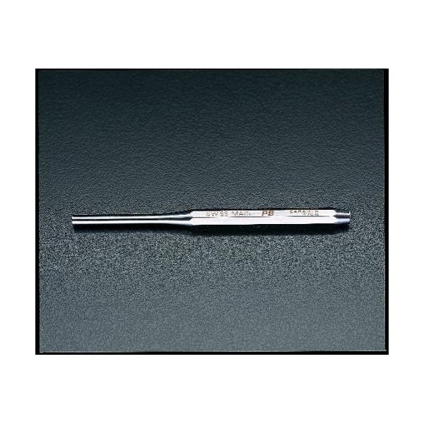 エスコメーカーお問い合わせ：06-6532-6226●全長…150mm●折れ込みのないピンポンチです。●材質…クロムバナジウム鋼●先端径…6mm●表面に施されたニッケルクロームメッキにより、握りやすく、耐錆性に優れています。