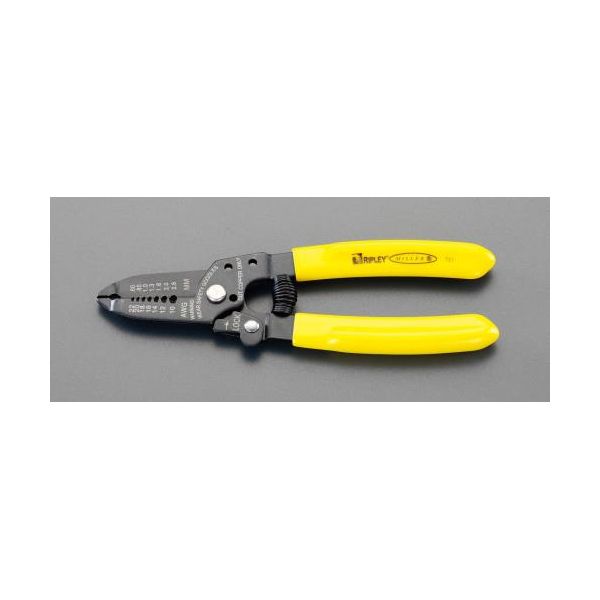 エスコメーカーお問い合わせ：06-6532-6226●全長…159mm●能力(単線)…0.60・0.80・1.0・1.3・1.6・2.0・2.6mm●バネ付●ビスカッター付●●ばね付マークのあるプライヤー・ペンチ・ニッパー等は、ばねの作用で...