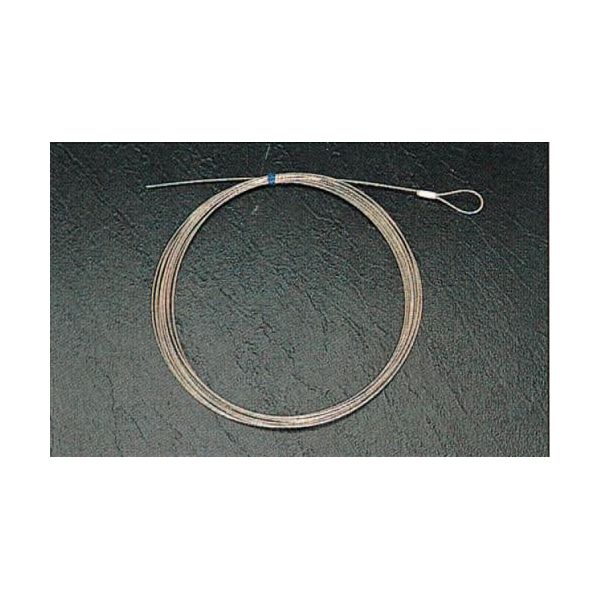 ●アルミ管入り(端末加工は圧着ペンチでかしめて下さい。)●材質…SUS304●線径…3.0mm●切断荷重…730kg●長さ…10m●付属品…加工用スリーブ（アルミ管）5個●ワイヤー構成…7×7　