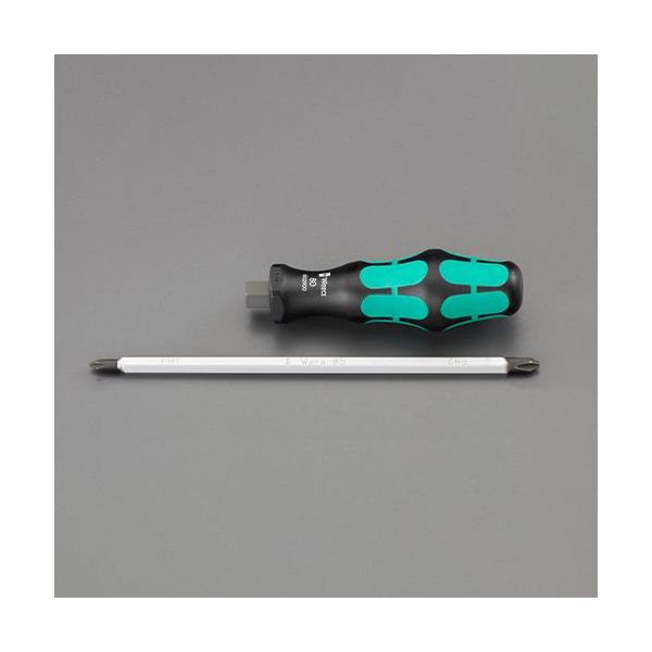 エスコメーカーお問い合わせ：06-6532-6226●六角シャンク…6mm●ビット全長…175mm●ドライバーハンドル…109mm●ビットサイズ…(＋)＃1×(＋)＃2