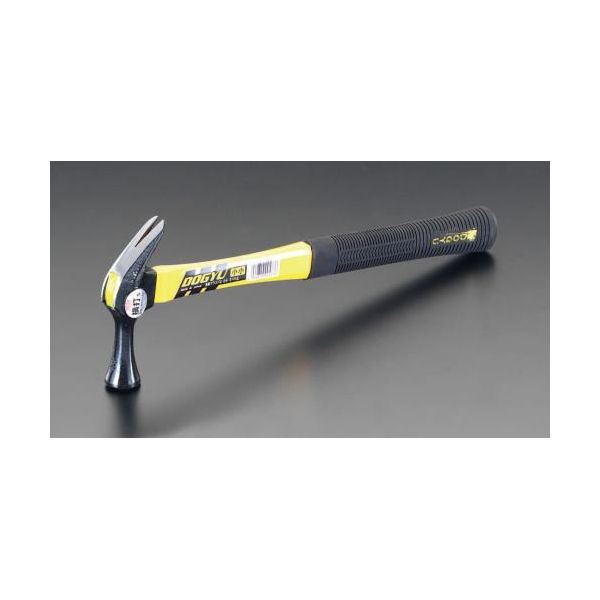 ●ハンマーヘッド材質…炭素工具鋼●柄材質…グラスファイバー●クリップ材質…ゴム●打撃面…ギザ付●頭径…25mm●全長…380mm柄●頭部長…127mm●釘抜き部分幅…20mm●全重量…500g　