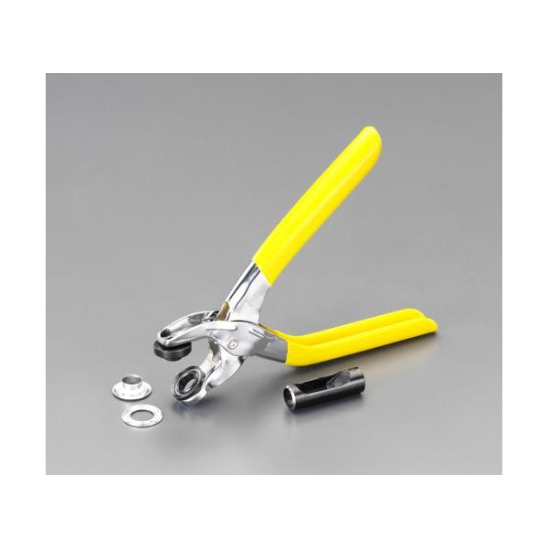 ●●プライヤー●穴あけ用ポンチ（12mm）●φ12mmアルミ製ハトメ：10組●適用ハトメ内径…12mm●全長…250mm●用途…アルミ用　