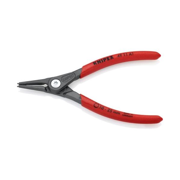 エスコメーカーお問い合わせ：06-6532-6226●リング径…10〜25mm●全長…140mm●先端径…φ1.3mm●軸用●ストレート●防錆仕上げ●先端チップはリングとの接触面が広いため、リングを歪めず確実に保持します●狭所での作業に便利...