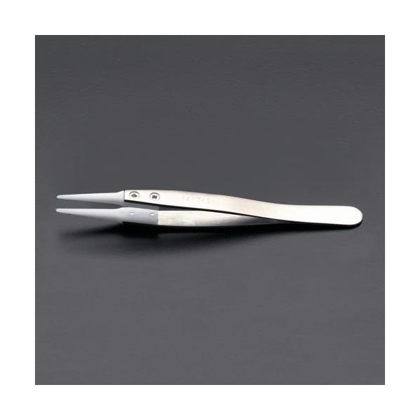 エスコメーカーお問い合わせ：06-6532-6226●先端幅…1.5mm●耐熱温度…240℃●材質…チップ：デルリン500(アセタール樹脂)、ハンドル：ステンレス(SUS304)●先端…直・細●全長…120mm