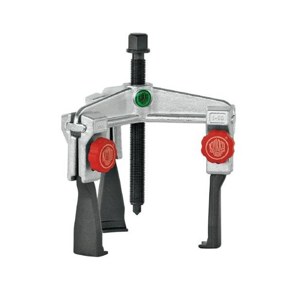 エスコメーカーお問い合わせ：06-6532-6226●最大直径…160mm●アーム深さ…150mm●重量…3.6kg●引張強度…5t●材質…ドイツ鋼●爪…3本●スリムアームで狭い場所での使用に最適です。●レンチを使わずアーム位置をスライド調...