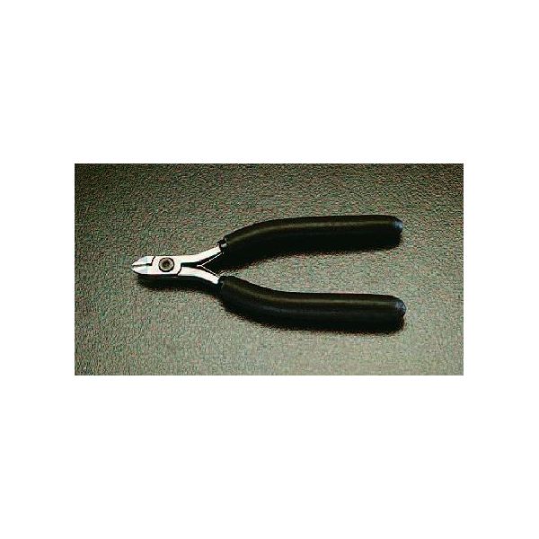 エスコメーカーお問い合わせ：06-6532-6226●全長…140mm●刃硬度…HRC63〜65●切断能力(銅線)…0.15〜1.15mm●切断形状…フラッシュ（ごくわずかに切断跡が残ります）●ばね付●ロングハンドル仕様●オーバル