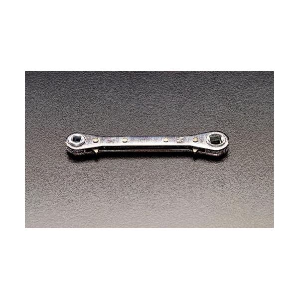 ●全長…145mm●材質…スチール●用途…エアコン、冷凍機のバルブ開閉用に●スクエアサイズ…1/4”×3/8”・3/16”×5/16”　