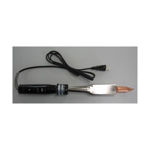 ●電源…AC100V(50/60Hz)●こて先温度…420〜450℃●ニクロムヒーター●消費電力…200W●こて先…φ18mm●全長…368mm　