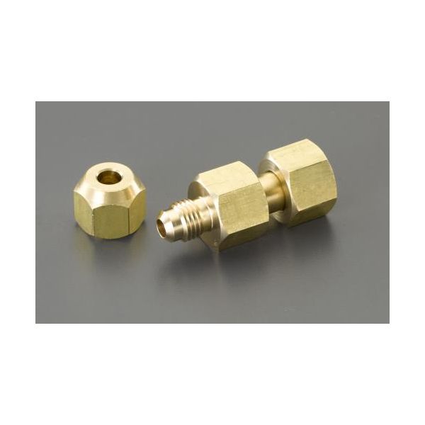 ●用途…ガス圧テスト用●使用銅管サイズ…1/4”●調整器側取付ネジ…M16×P1.5(右メネジ)●フレアー側取付ネジ…UNF7/16-20(1/4”)　