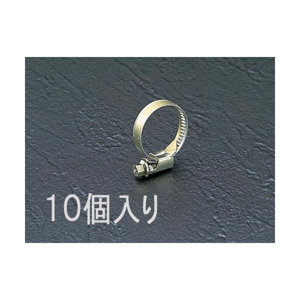 エスコメーカーお問い合わせ：06-6532-6226●適合ホース径…16〜27mm●材質…スチール亜鉛メッキ●バンド幅…9mm●バンド厚…0.8mm●入数は10個入りです。