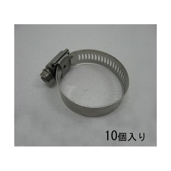 エスコメーカーお問い合わせ：06-6532-6226●適合直径…71〜95mm●バンド幅…14.2mm●六角(−)ねじ…5/16”(8mm)●材質…オールステンレス●スクリュー…SUS410●入数…10個●厚み…0.65mm