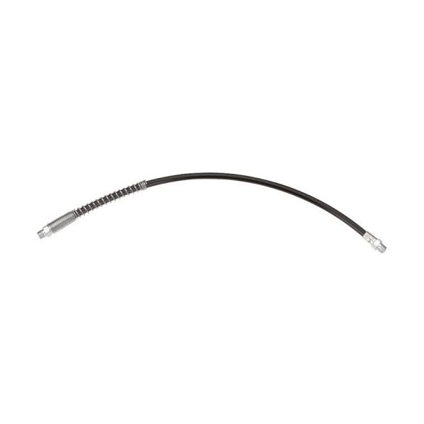 ●カプラー取り付け側にスプリングガード付●適用グリースガン…EA991CN-2、-3、-4、-6、-10、EA991CK、EA166DN-1●最大使用圧力…7，500PSI●最小使用圧力…20，000PSI●全長…450mm●重量…約95g　