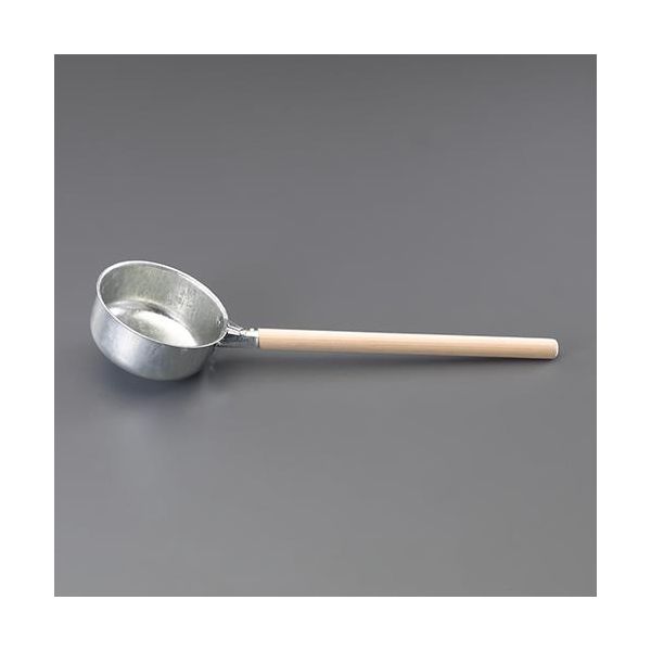 ●頭部サイズ…φ140×60(H)mm●柄長…約320mm●重量…約160g●材質…柄：天然木、頭部：亜鉛鉄板●容量…600cc　