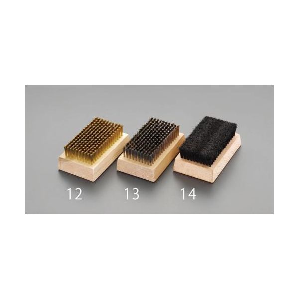 エスコメーカーお問い合わせ：06-6532-6226●毛丈…約19mm●仕様…10列16行●ブラシサイズ…50×92mm●ハンドルサイズ…57×107mm●ハンドル材質…堅木●ブラシ材質…馬毛