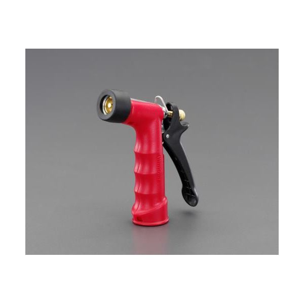 ●接続ねじサイズ…3/4”NH●全長…145mm●水・温水どちらも使用可能●材質…亜鉛ダイカストボディ、グリップカバー部：PVC（プラスチック）●水量調節可能●連続噴射クリップ付●プラグなし●★スプレーパターン2種(ジェット、ミスト)　(レ...