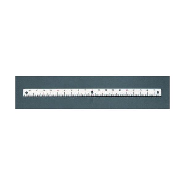 エスコメーカーお問い合わせ：06-6532-6226●全長…100mm●ボルト止め穴間…90mm●ねじ止めタイプ●目盛読取方向…中心振分●アルミ製