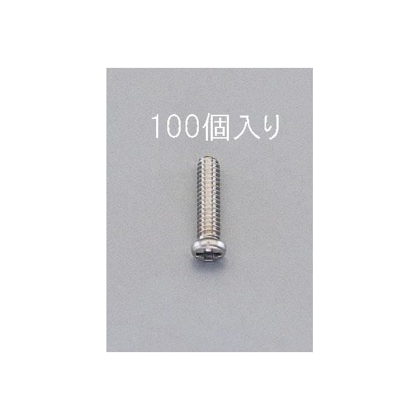 エスコメーカーお問い合わせ：06-6532-6226●材質…ステンレス（SUSXM7）●頭形状…（＋）ナベ頭●サイズ…M1.2×5.0●ピッチ…0.25●入数…100個●並目ねじ