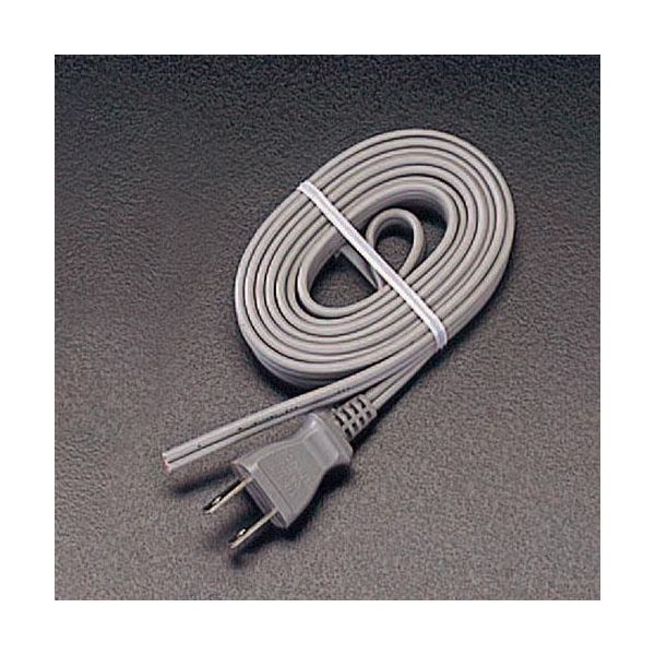 エスコメーカーお問い合わせ：06-6532-6226●定格容量…12A 125V(1.25mm2×2心)●コード長…3m●カラー…グレー