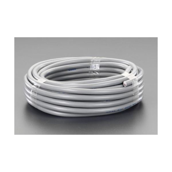 エスコメーカーお問い合わせ：06-6532-6226●定格容量…17A 300V(2.0mm2×2心)●コード長…20m●カラー…ブラック●外径…8mm●300V以下の小型電源器具に使用●シース、絶縁体に高弾性特殊コンパウンドを使用。柔軟性...