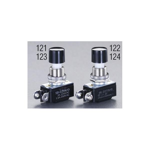 ●パネルカット…12.5mm●極数…単極単投●定格…3A 125V AC1.5A 250V AC●パネル厚…4.9mm以下●スイッチ特性の〈 〉はモメンタリになります。●スイッチ特性…OFF-〈ON〉●端子形状…ねじ　
