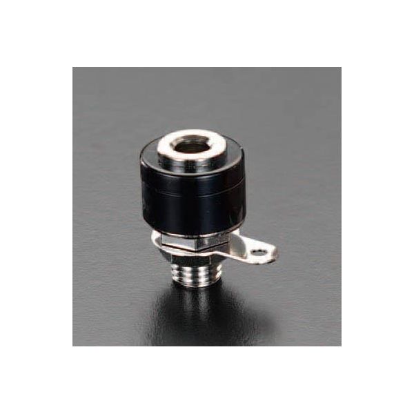 ●パネル取付方式…ナット締め付け●取付穴径…φ9mm●定格…3A 30V●色…黒●ナット二面幅…8mm　