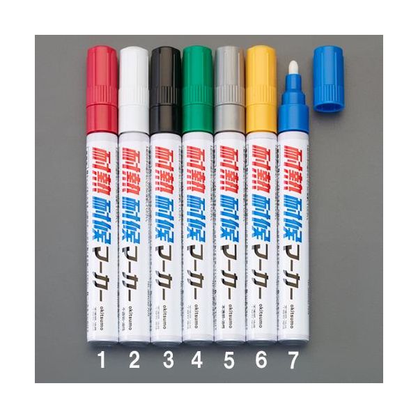 ●つや無し●色…青●塗布幅…1.0〜2.0mm●耐熱温度…ガラス：300℃、アルミニウム：500℃、鉄：600℃、ステンレス：800℃、セラミックス：1，000℃●重量…約20g●特長…シリコーン樹脂をベースとした耐熱インキを使用しています...