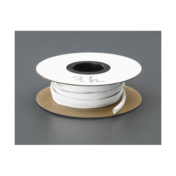 ●収縮前内径…3.5mm●収縮後内径…1.75mm●全長…10m●色…白●耐電圧…600V●材質…ポリオレフィン●90℃の加熱で50％収縮(直径) します。　