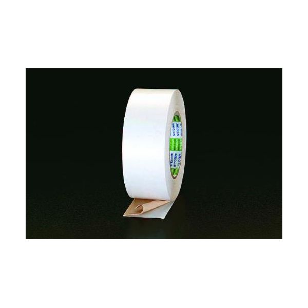 エスコメーカーお問い合わせ：06-6532-6226●商品名…No.5230●内芯径…76mm(3”)●カーペット、マットの固定に。その他、床面壁面用に。●長さ…15m●厚さ…0.4mm●テープ色…白●材質…基材：布、粘着剤：ゴム系●幅…25mm